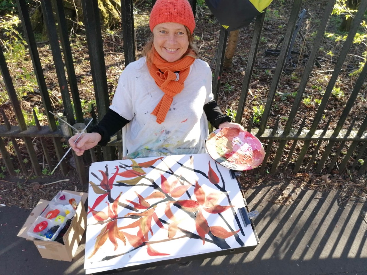 drawing: cherry blossom, glasgow, city – Hannah Tofts Creation